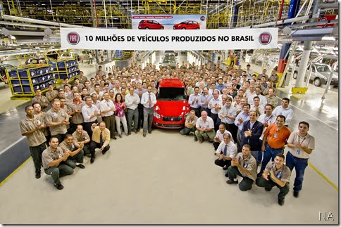 Fiat comemora 10 milhões de unidades produzidas no Brasil - Novidades ...